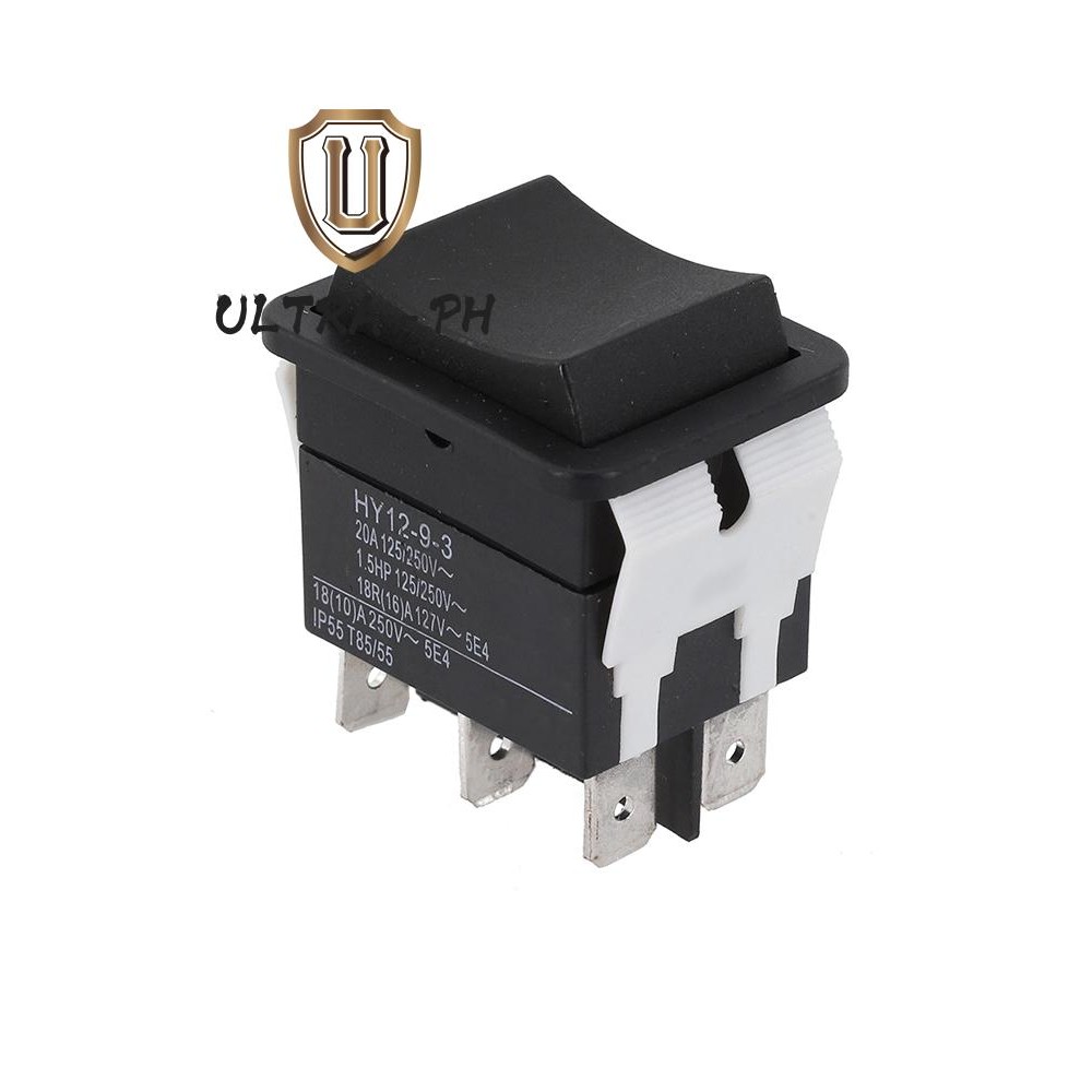 Pushbutton Switch Current Rating 20A 6 Pins Switch For Electrical ...