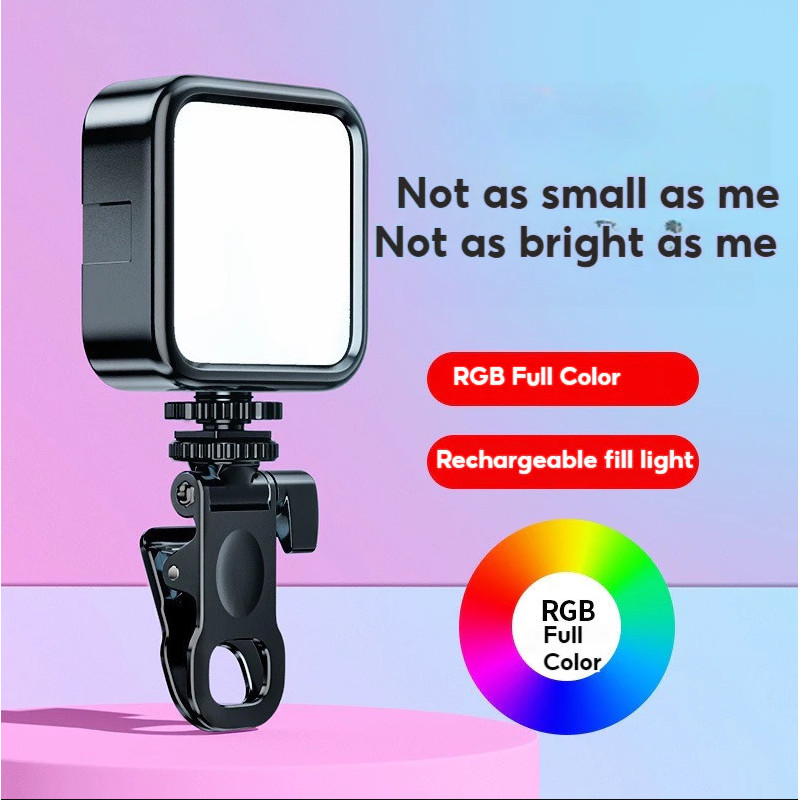 RGB Selfie Light Mini LED Fill Light for Photography Portable Camera ...