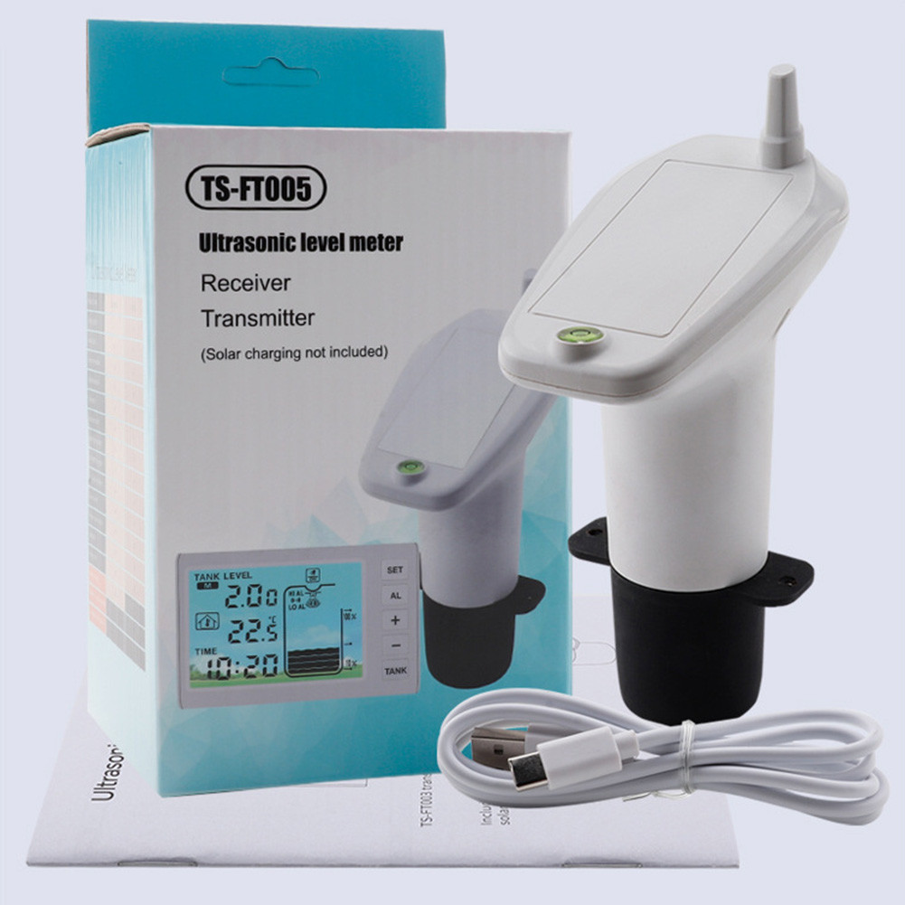 Ultrasonic Water Tank Liquid Level Meter with Temperature Sensor Time ...
