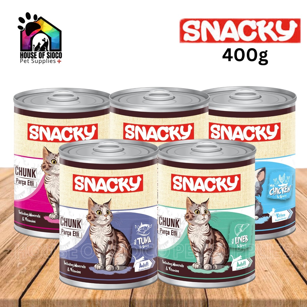 Snacky Chunk Wet Cat Food 400g | Shopee Philippines