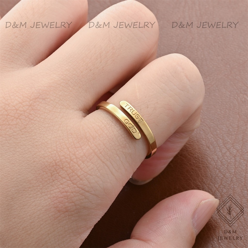 TRUST RING Gold ring for couple Stainless Best Gift for girl Friend ...