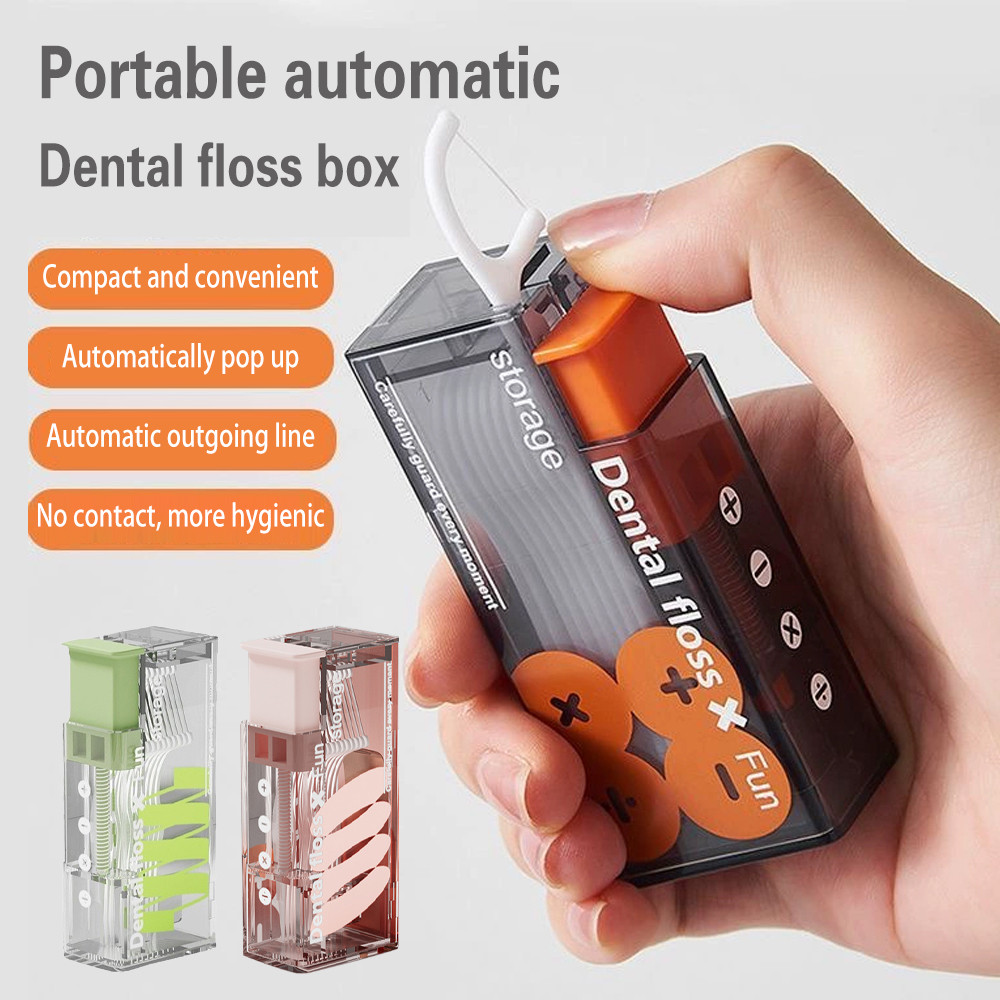 Portable Dental Floss Box Automatically Pops Out Dental Floss Storage ...