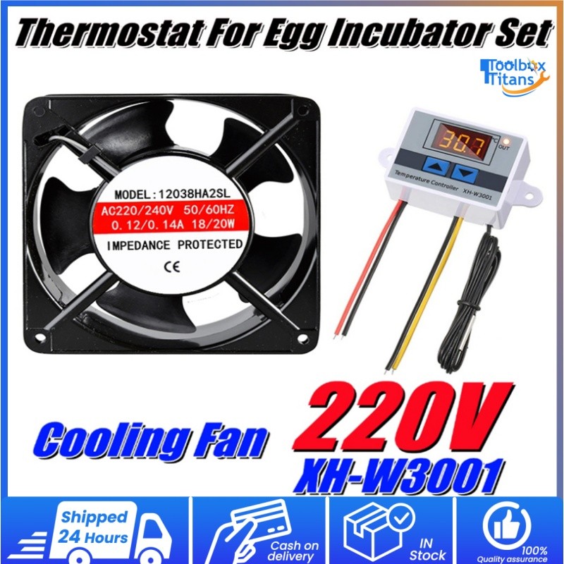 W3001 220V Digital Temperature Controller Thermostat For Egg Incubator ...