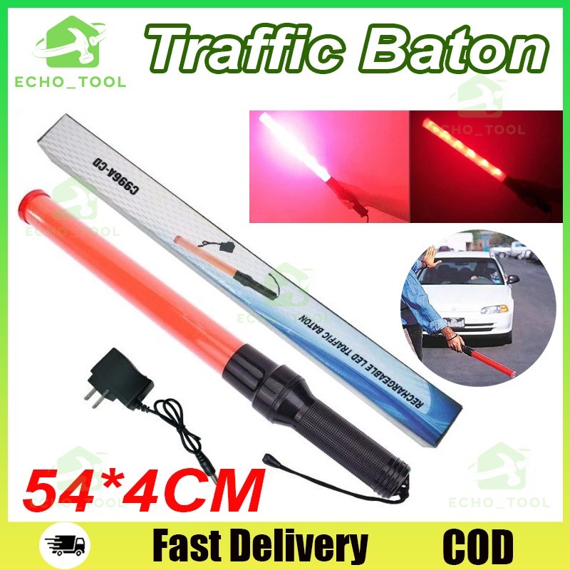 54cm Rechargeable Traffic Baton Led Traffic Control Safety Warning Sign ...