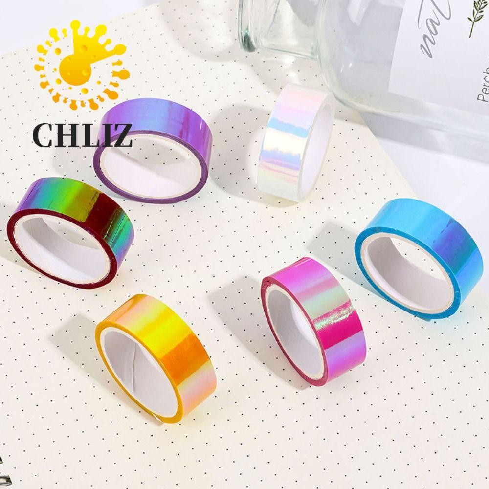 CHLIZ Graphic Tape, Waterproof Rainbow Holographic, Mirror Wrapping ...
