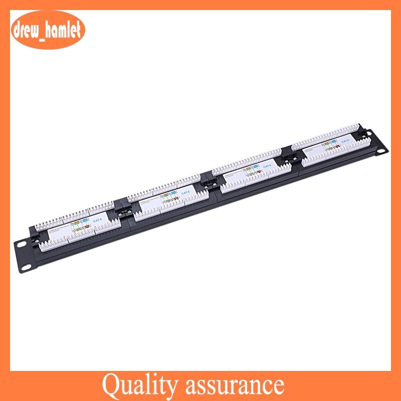 UTP 24 Port Rj45 Patch Panel Rack Cable Wall Mounted Bracket Connector ...