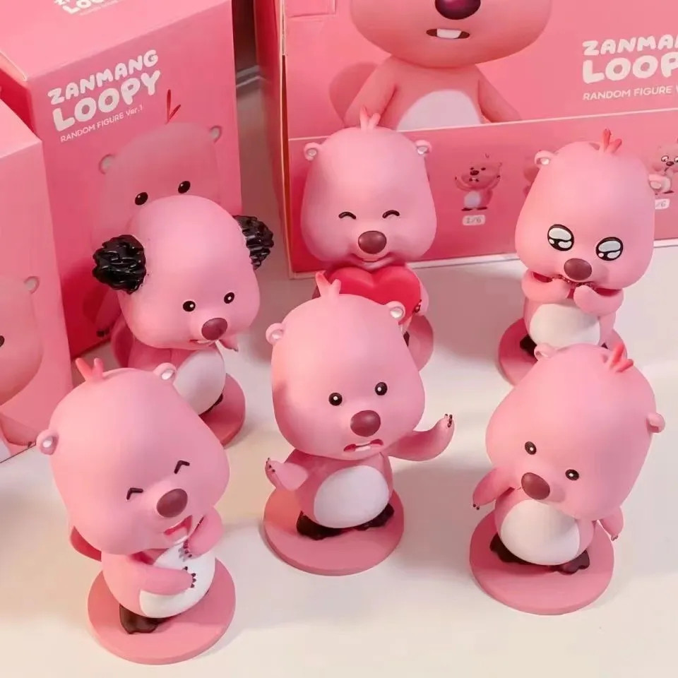 Blind box Set of 6 Cute Loopy Ruby Character Models Decor for Study ...