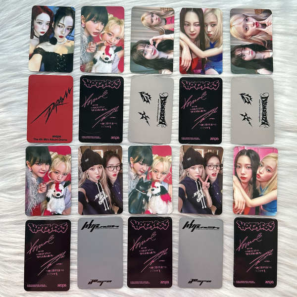 aespa album aespa armageddon cdp aespa armageddon Dongyou cp Card Double Card Liu Zhimin Jin ...