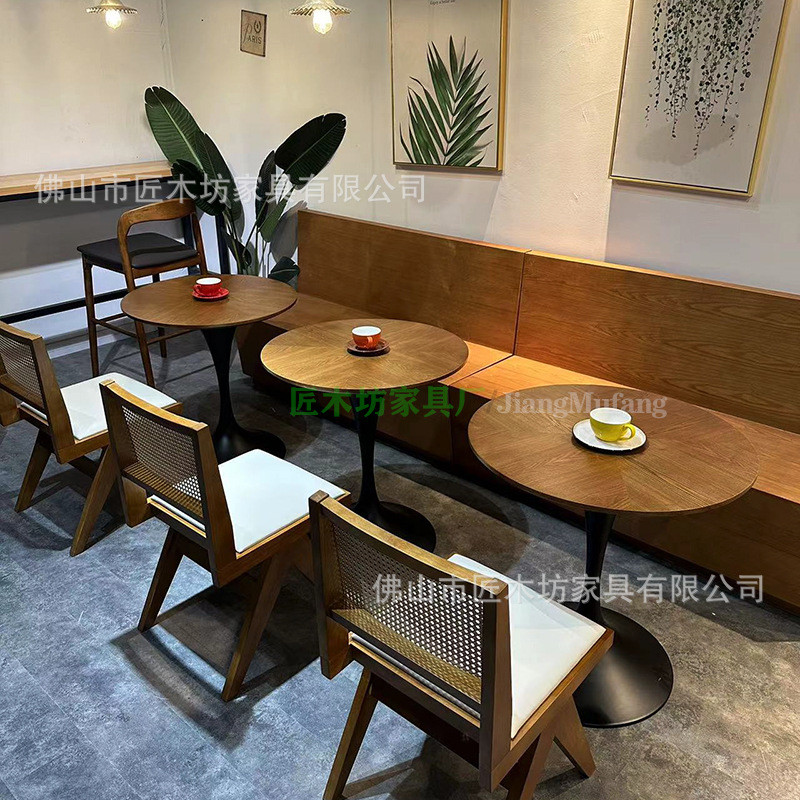 American Retro Cafe Table and Chair Set for Bakery, Chinese and Western ...