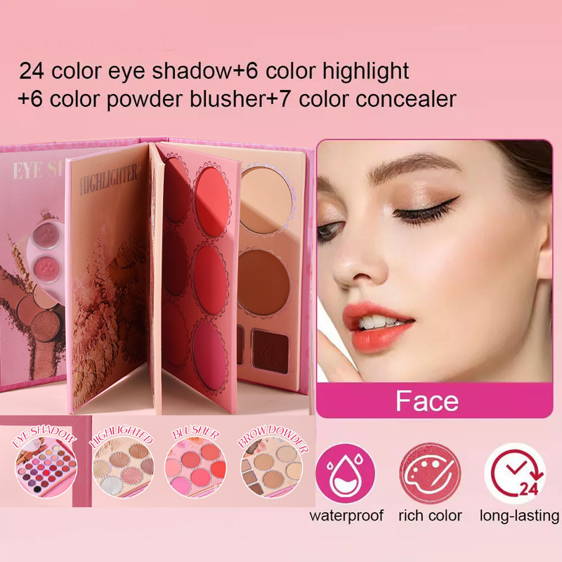 Princess Pattern Eyeshadow Makeup Plate with 24 Eyeshadow 6 ...