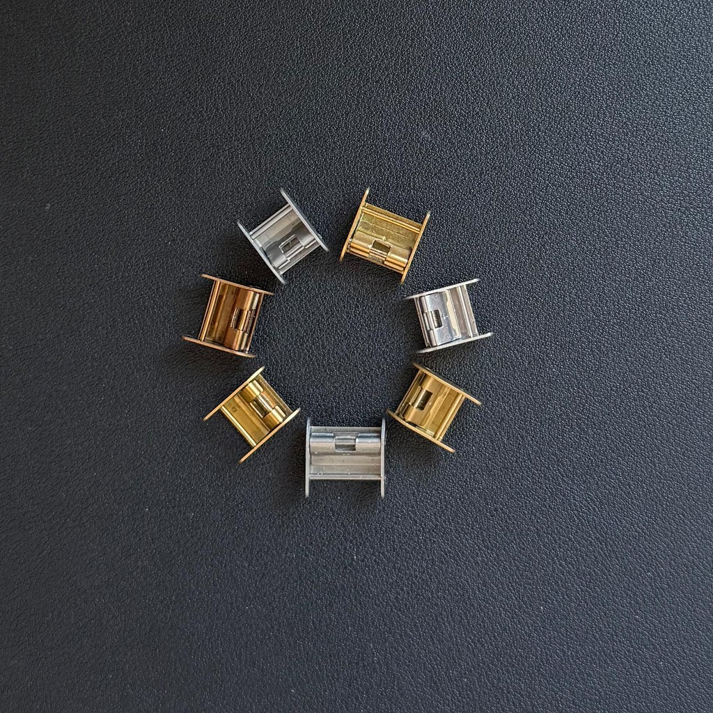 1X Stainless steel lock for watch strap single buckle watch buckle lock ...