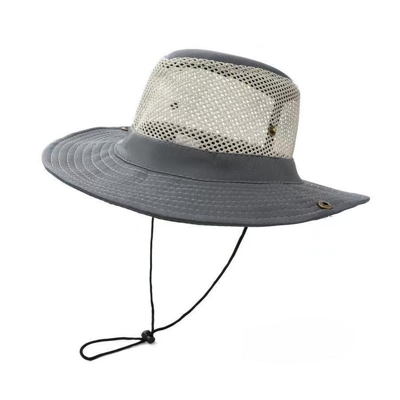 [Portable] Summer Cool Hat Breathable Mesh Bucket Hat Work Foldable Sun ...