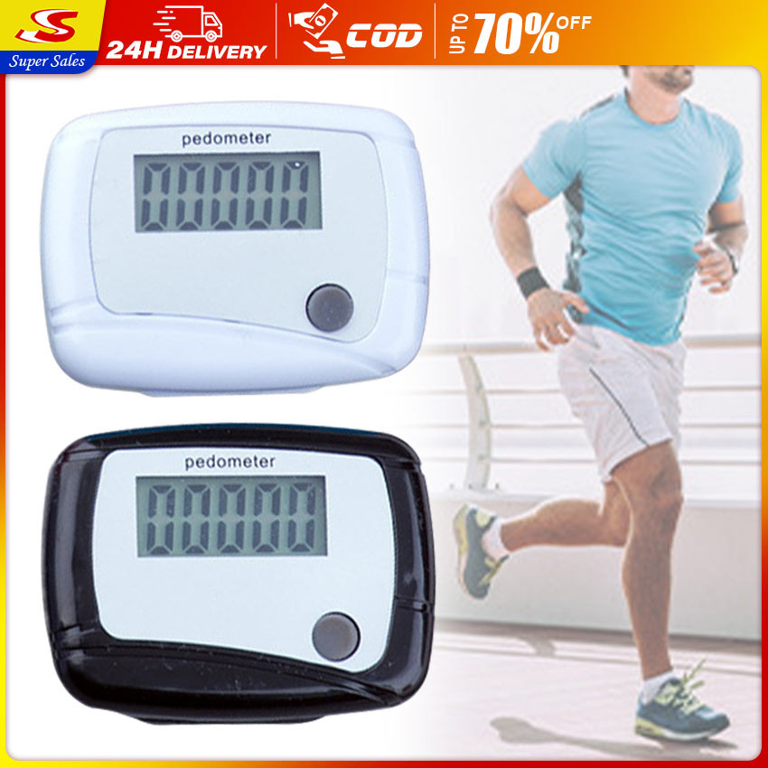 【SuperSales】Sports LCD Pedometer Step Counter Walking Jogging Distance ...