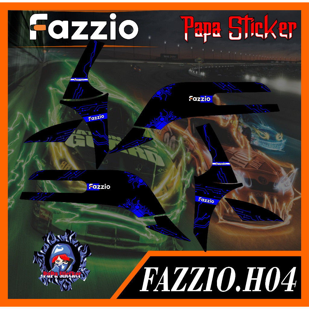 FAZZIO Striping - Sticker Striping Variations list of YAMAHA FAZZIO H04 ...