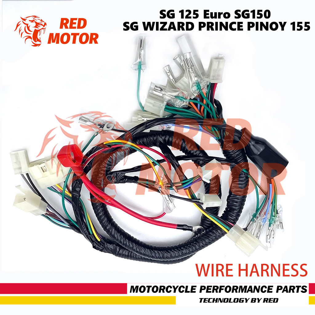 Wire Harness for SG 125 Euro SG150 Euro / SG125 / SG Prince / WIZARD ...