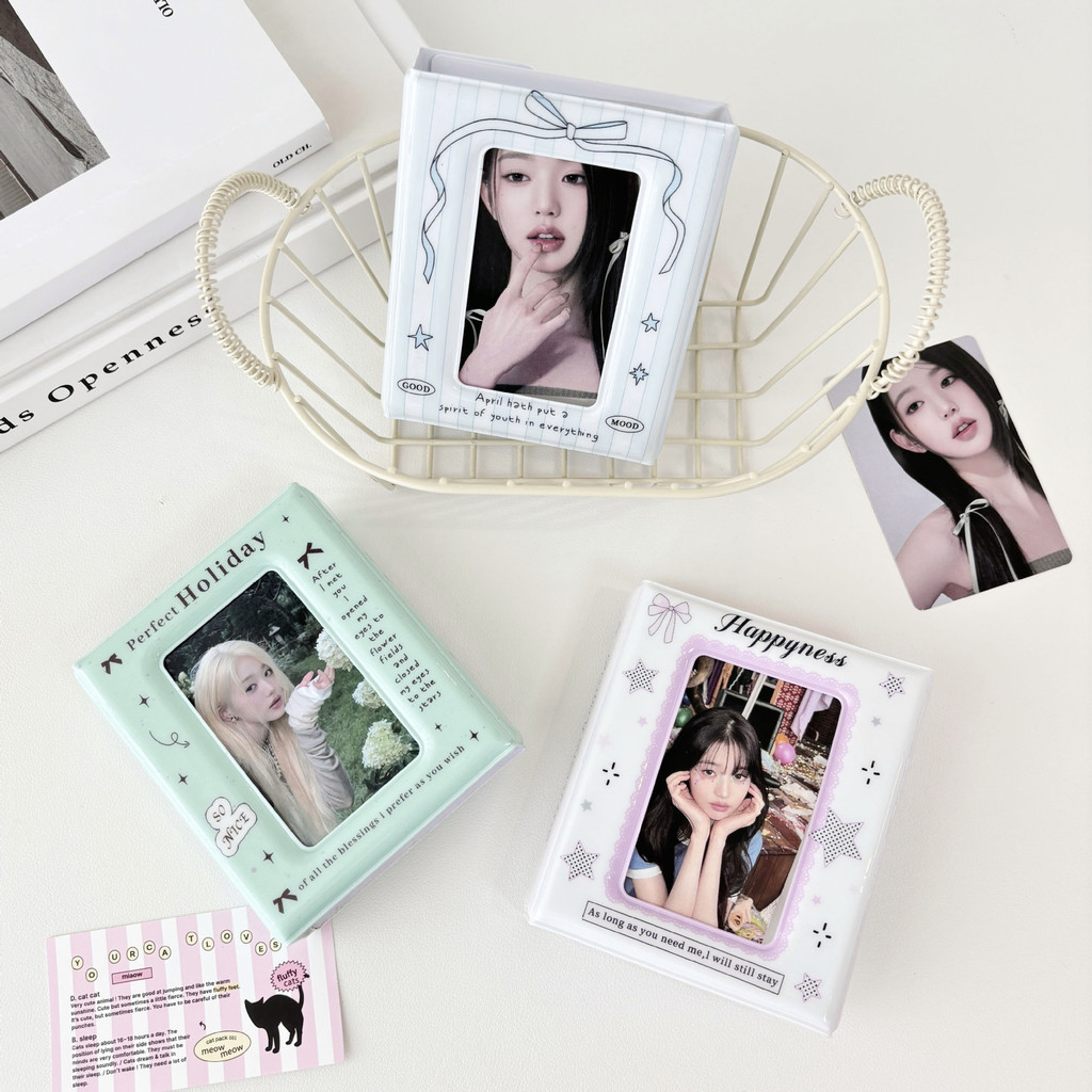 Ins Ballet Bow Envelope Idol Card Case 3 Inch Card Booklet Small Card ...
