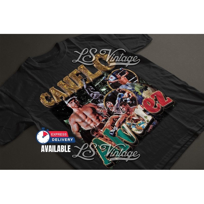 Canelo Alvarez Shirt Vintage Canelo Alvarez Graphic Tee Boxing Bootleg ...
