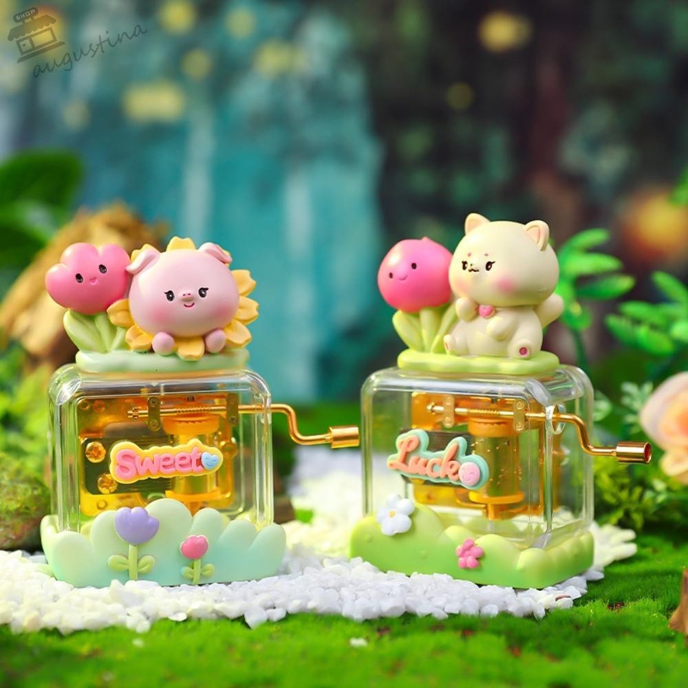 AUGUSTINA Kuromi Music Box, Hand-cranked Cartoon Characters Anime ...
