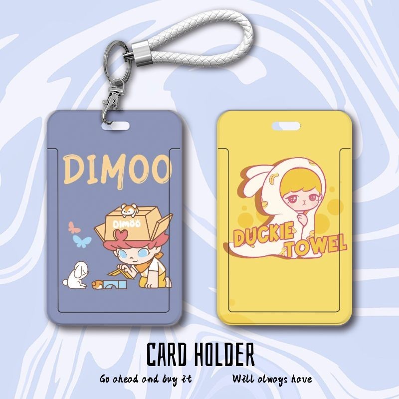 Cute Simple Bubble Mart MOLLY DIMOO Merchandise Card Holder Campus Card ...
