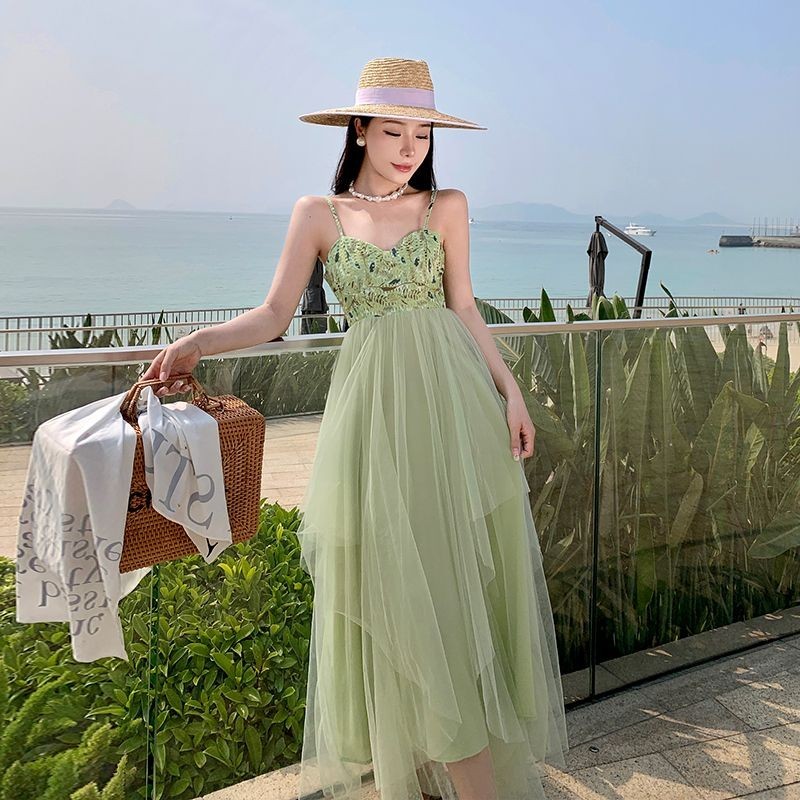 Hawlife Korean Green Elegant Ball JS Cocktail Debut Graduation Boho ...