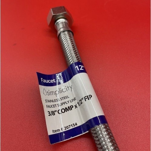 SKYSHOP flexible hose 12" stainless 1/2x1/2, 1/2x3/8 | Shopee Philippines