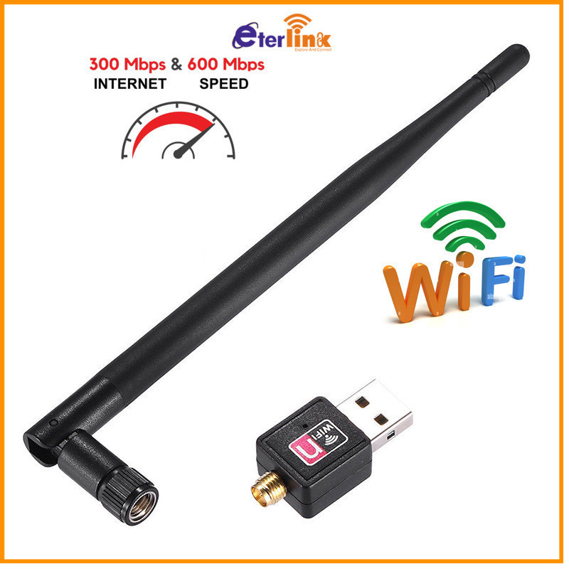 300M/600M USB Wifi Adapter 802.11n Antenna Wireless Lan Adapter Dongle ...