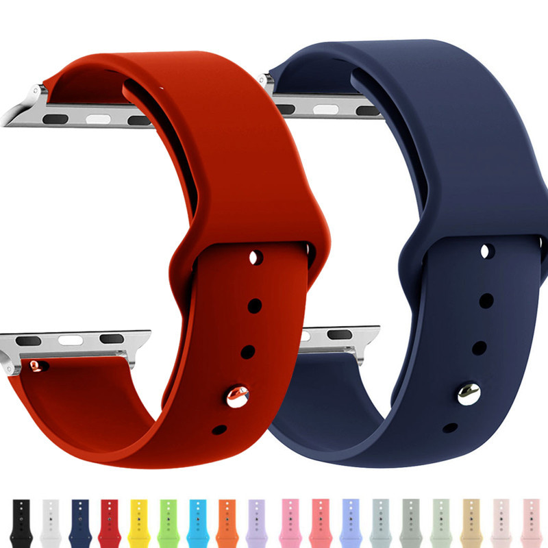 New colorful Silicone sports Strap compatible for Apple Watch s10 11 46 ...