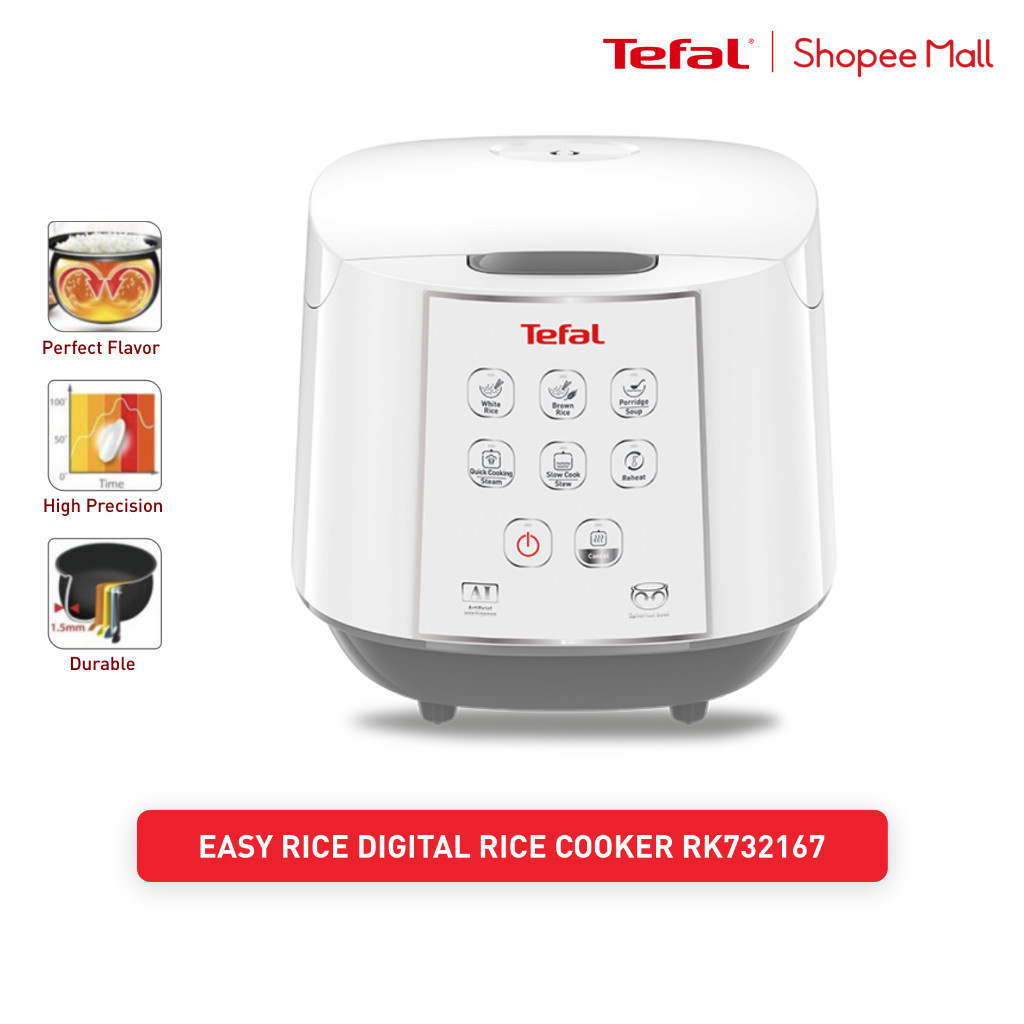 Tefal Easy Rice Digital Rice Cooker RK732167 10 Cups | Shopee Philippines