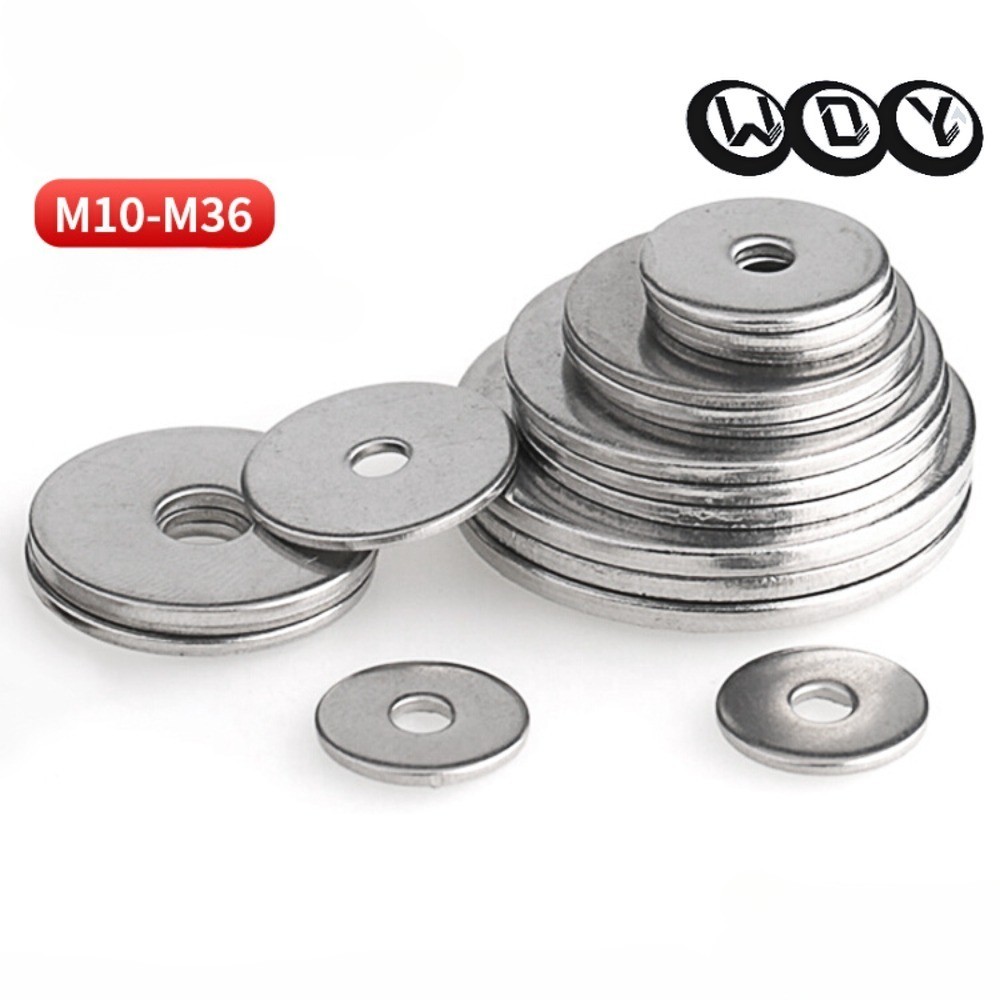 [XSP] 304 Stainless Steel Flat Washer M10 M12M14M16-M36 Metal Screw ...