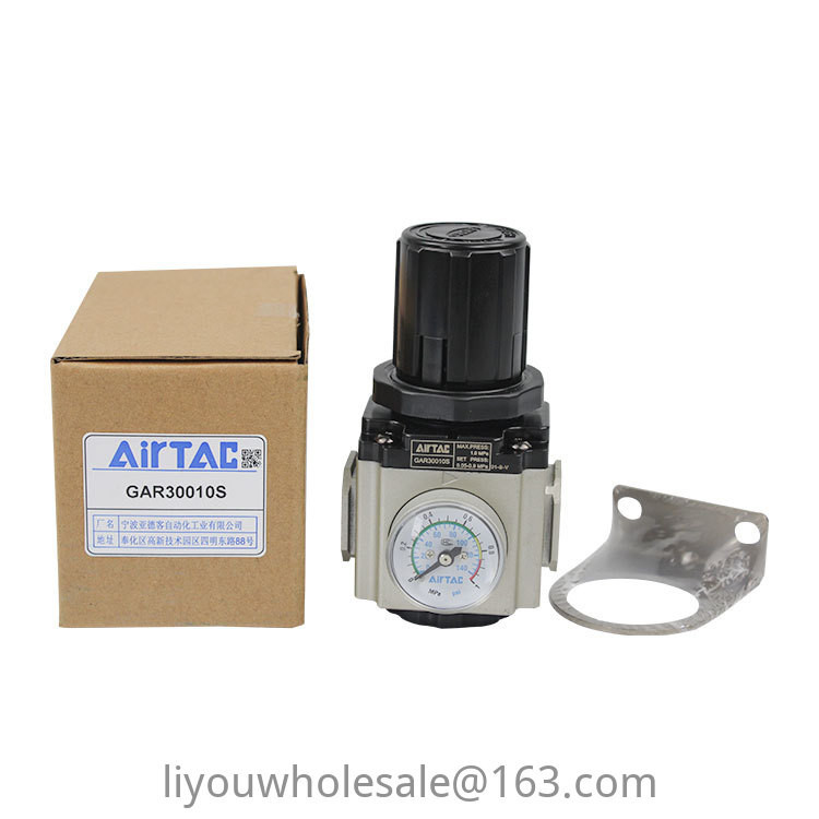 Airtac Air Source Pressure Regulating Valve Pneumatic Pressure Reducing Valve GAR200-06/08/300 ...