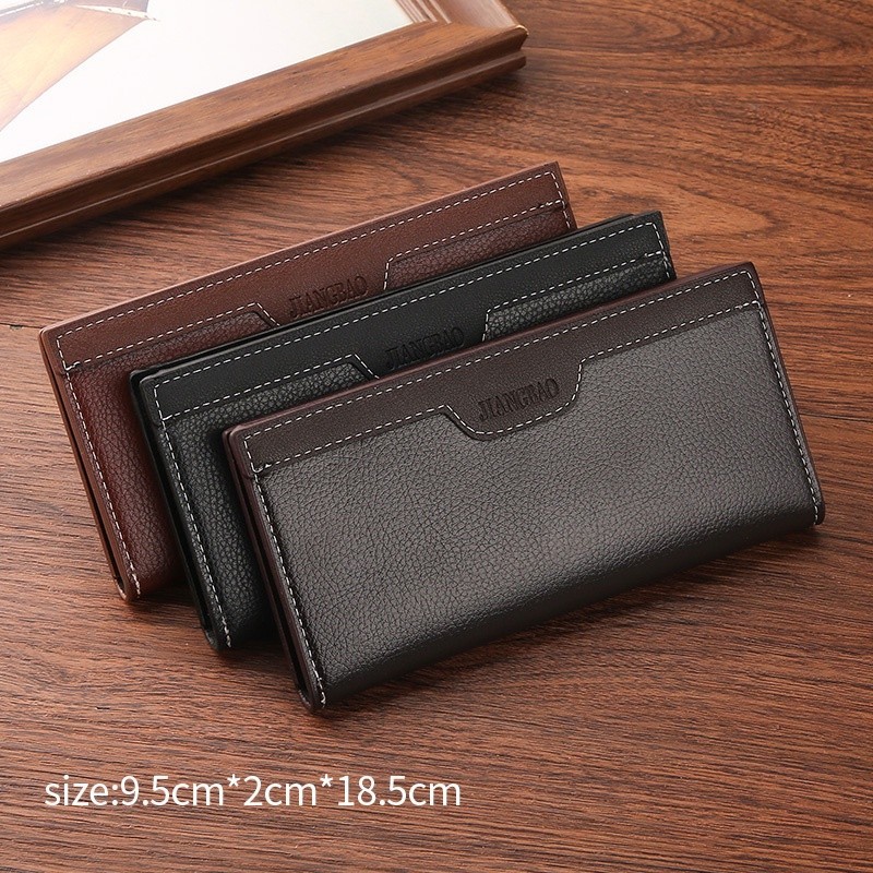 YoYo Mens Wallet Long Wallet for Men Leather Wallet with Zipper Coin ...