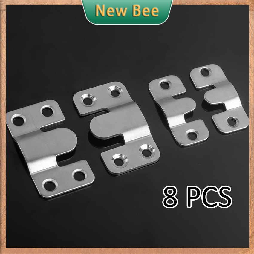 8Pcs Hanging Heavy Duty Display Furniture Interlock Bracket Wall Flush ...