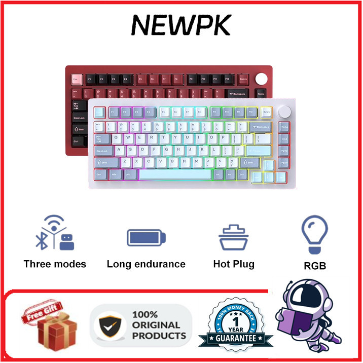 AL75V2 wireless three mode mechanical keyboard kit finished/non ...