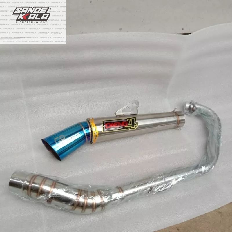 Open pipe Canister Daeng sai4 1set big elbow for Tmx 125/155/150 Raider ...