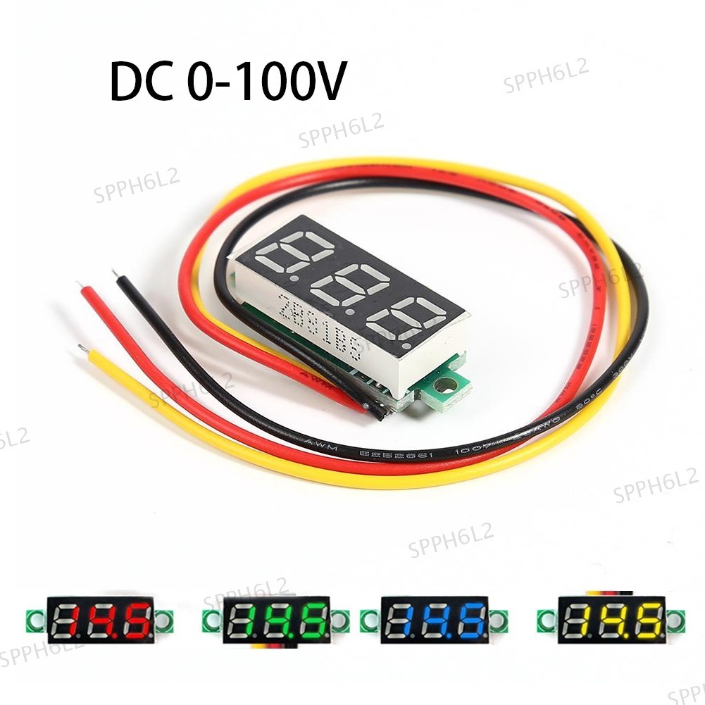Three line precision DC digital voltmeter head LED digital voltmeter ...