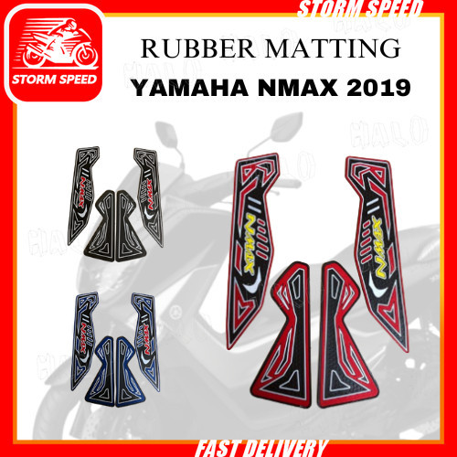 MOTORCYCLE YAMAHA NMAX 2019 RUBBER MATTING RM013 [STORM SPEED] | Shopee ...