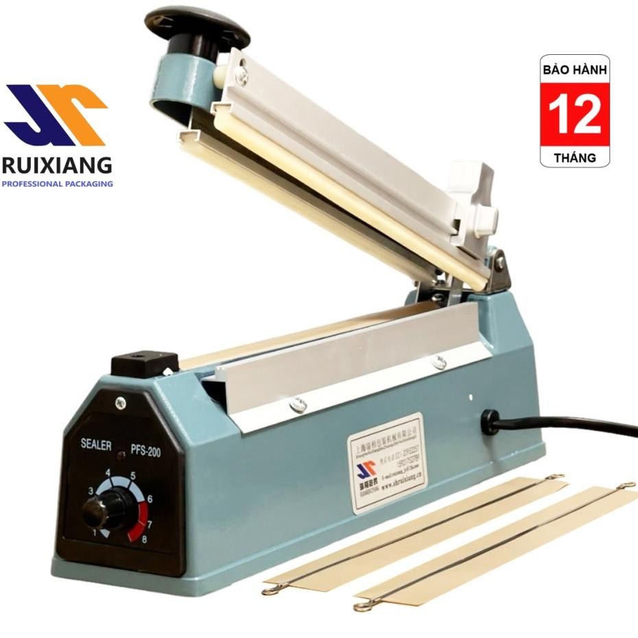 Ruixiang PFS-200 bag sealer with cutter, cast aluminum frame, durable ...
