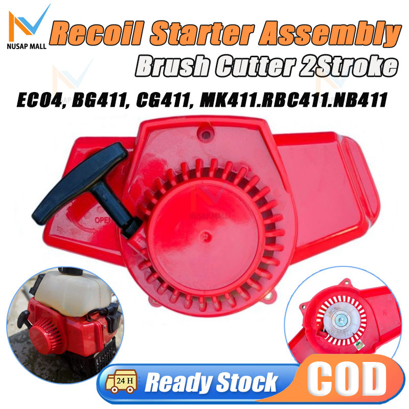 EC04/CG411/NB411 Recoil Starter Assembly Fujihama Robin 2Stroke Grass ...