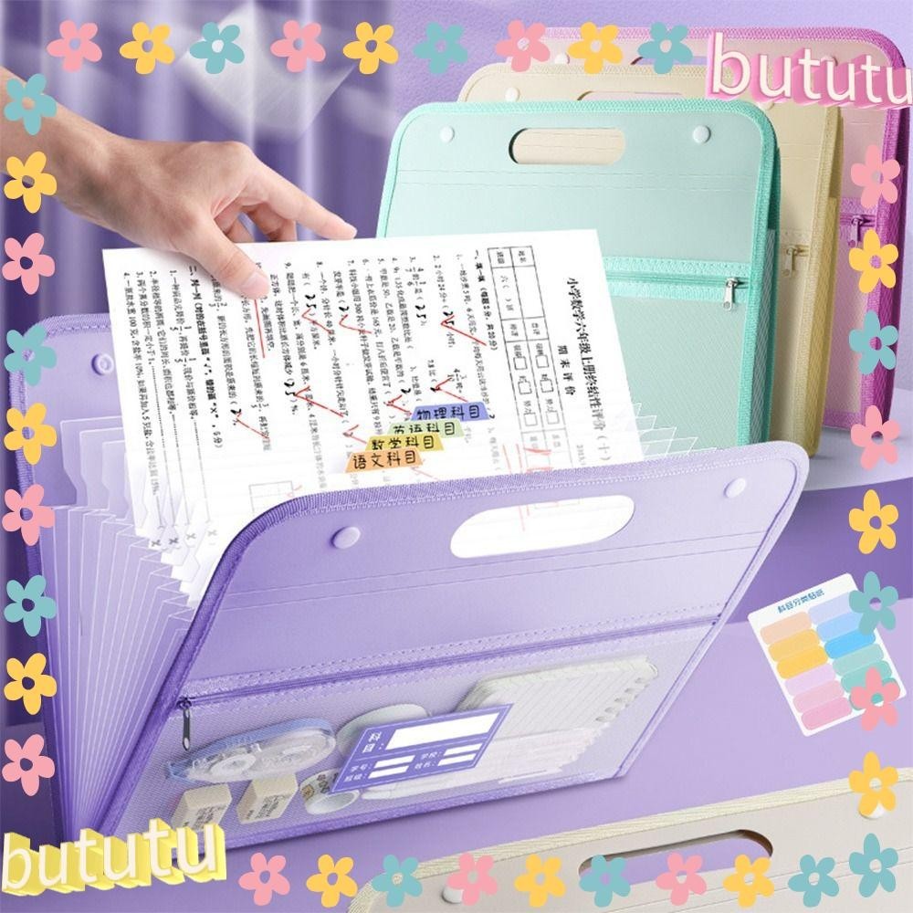 BUTUTU A4 File Folder Classified Multi-layer Envelope Folder Portfolio ...