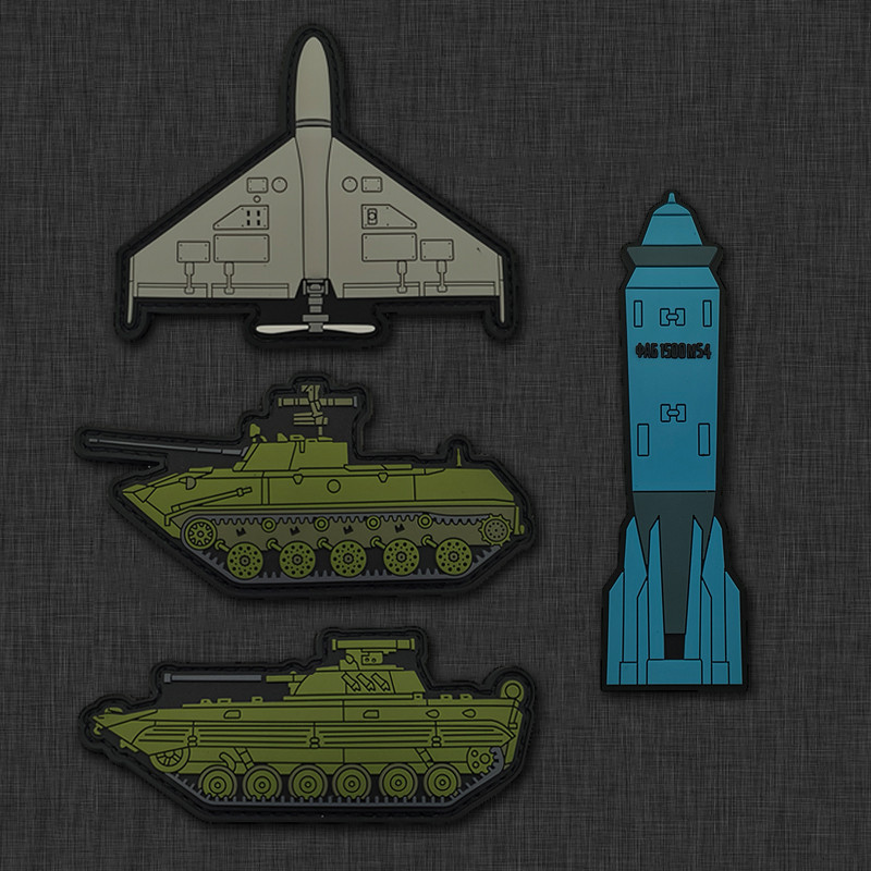 【Customized 】 Aircraft tank PVC morale badge 3D Velcro Patch /Badges ...