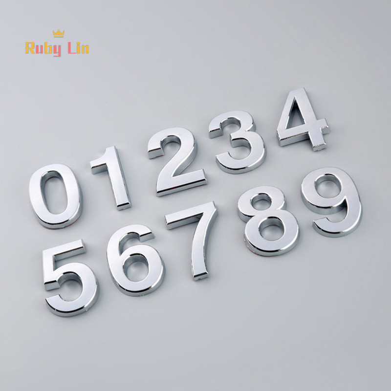 Ruby Lin House Number Outdoor Sticker Apartment Self Adhesive Digits ...