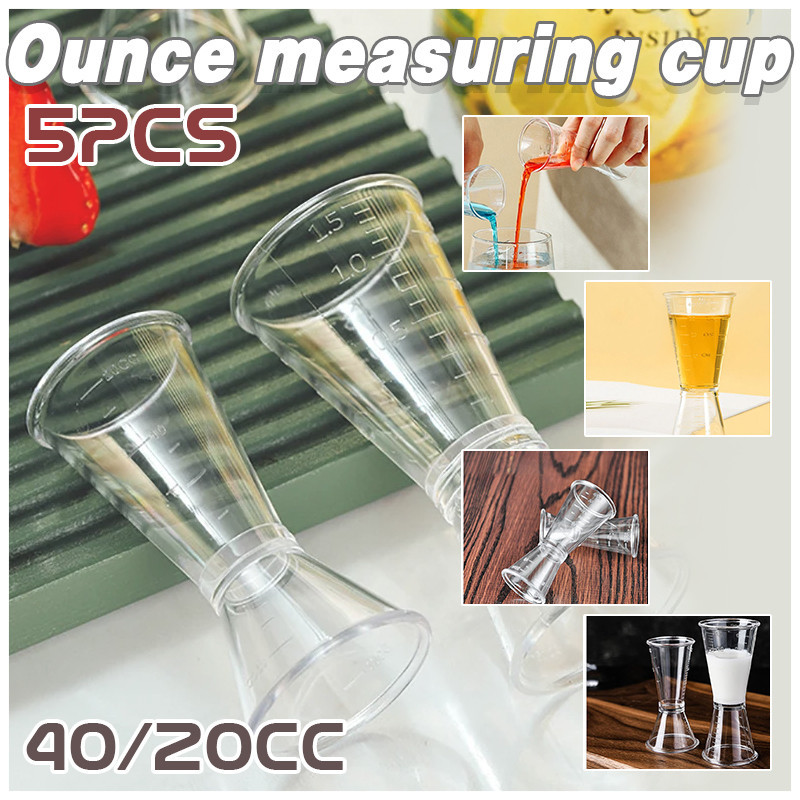 100ml Measuring Cup Syrup Pump Measuring Pitcher Double Jigger Counting ...