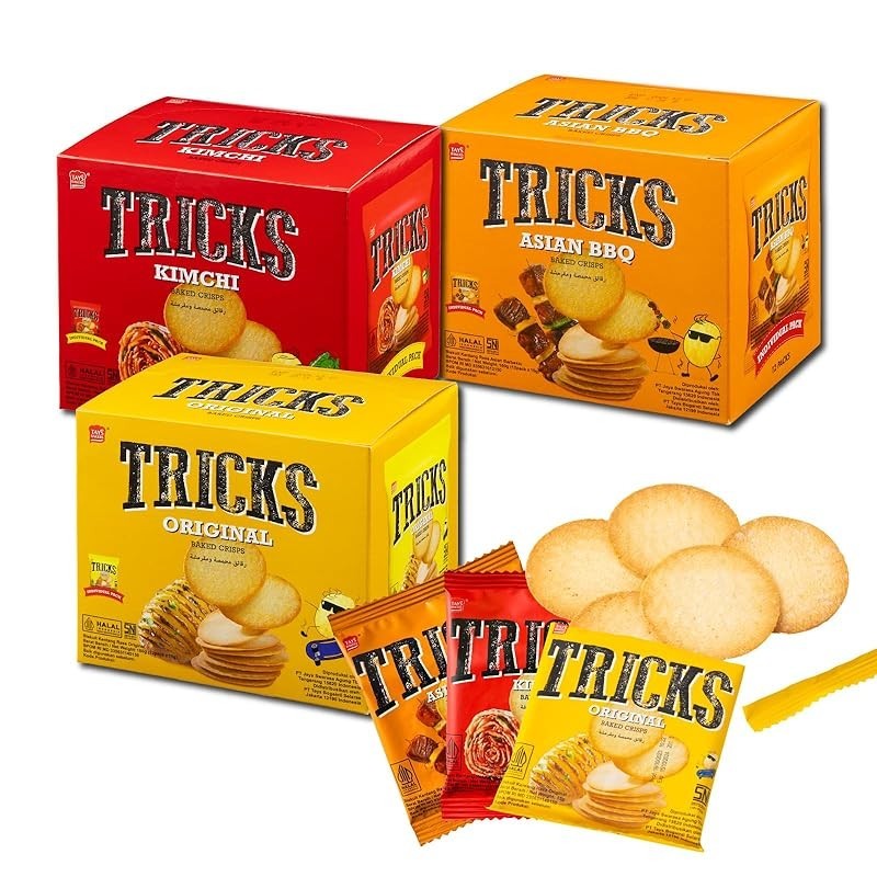 【from Japan】TRICKS Potato chips non-fried, kimchi 180g x 4 boxes, Halal ...