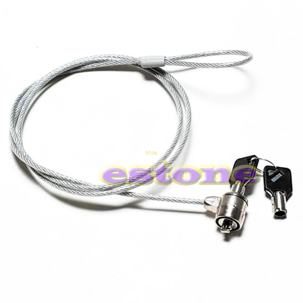 BT 1PC Super Safe Notebook Laptop Computer Lock Security Cable Chain ...