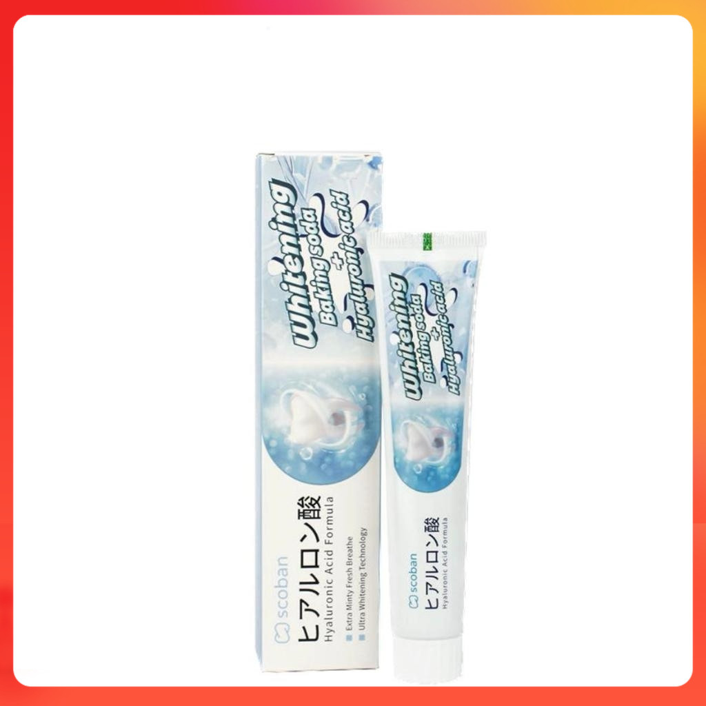 Scoban 20X Whitening Toothpaste Baking Soda + Hyaluronic Acid Freshens ...