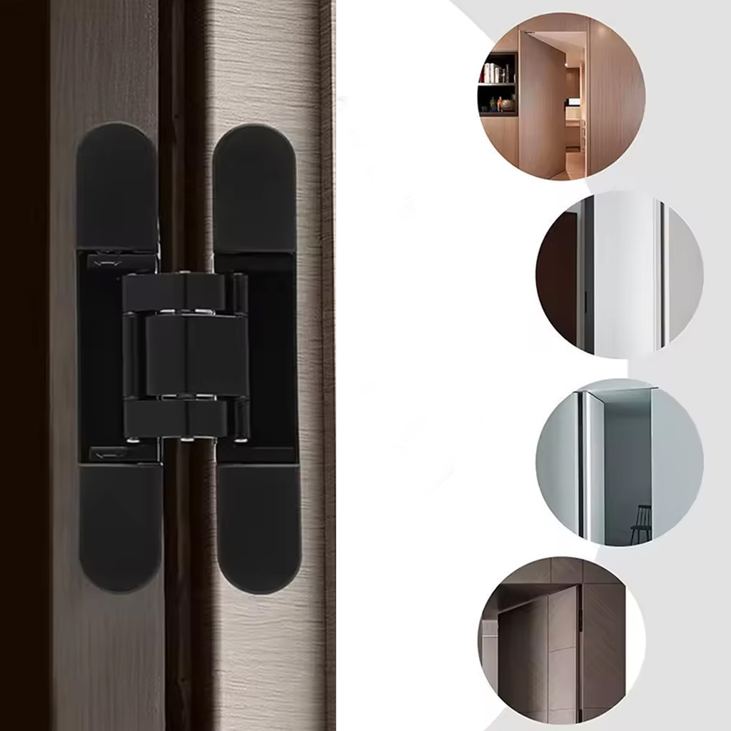 Zinc Alloy Hidden Door Lock Hinge Invisible Concealed Hinges For Secret ...