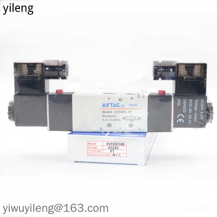 Airtac solenoid valve AIRTAC 4V Series 4V330C-10 4V230C-08 5/3 Way air ...