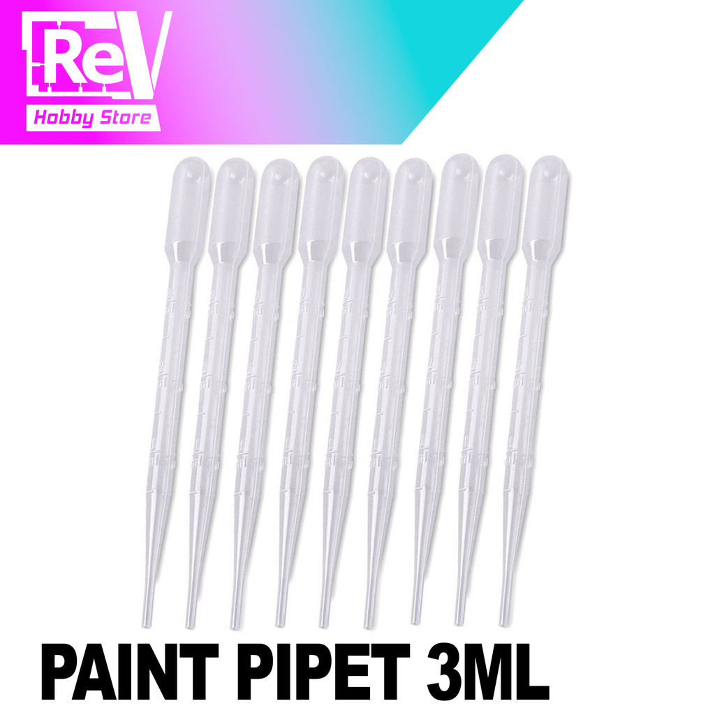 PLASTIC PIPET 3ML THINNER CAT GUNDAM AIRBRUSH MODEL | Shopee Philippines