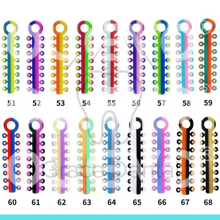 Power O 2 Colors Orthodontic Rubber Ortho Dental Braces | Shopee ...