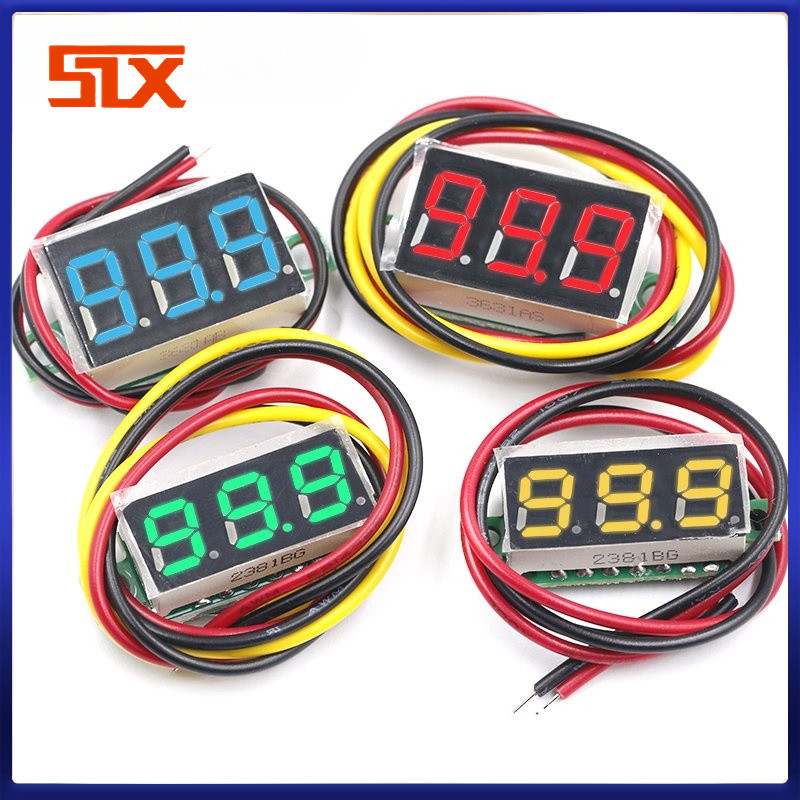 Three wire precision DC digital voltage meter LED digital voltmeter dc4 ...